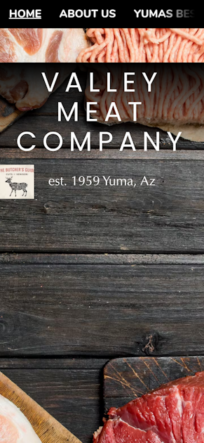 Custom butcher shop meat processing small business local owned Yuma