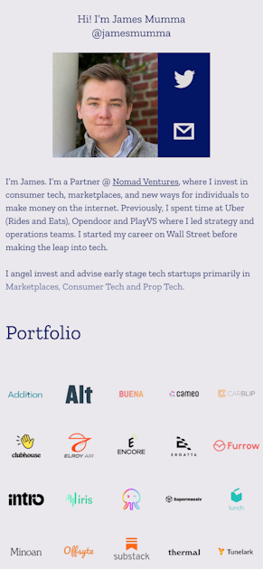 Hi! I’m James Mumma