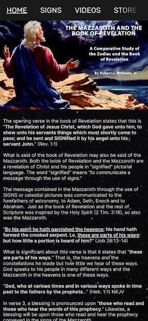 The Book of Revelation and the Mazzaroth - Signs of the Hebrew Mazzaroth