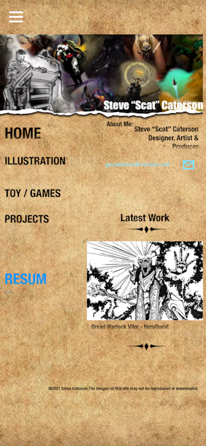 Steve “Scat” Caterson’s Portfolio Website