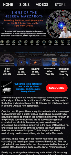 Signs of the Hebrew Mazzaroth