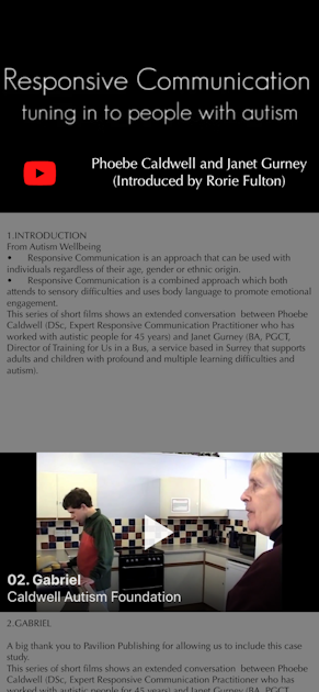 videos - Responsive Communication - Phoebe Caldwell