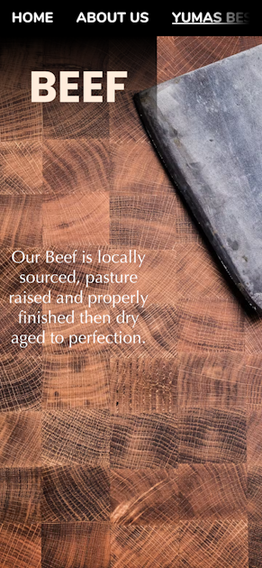 Yumas best Steaks and Beef - Custom butcher shop meat processing small ...