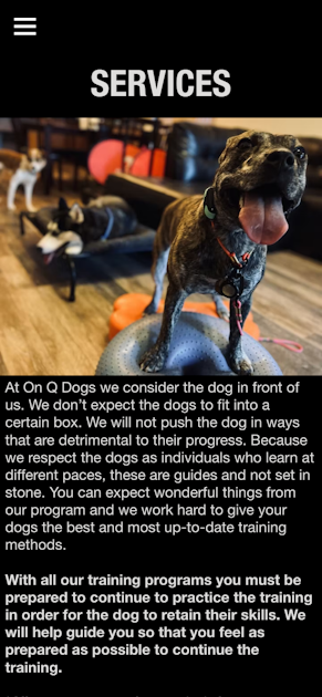 Services - On Q Dogs