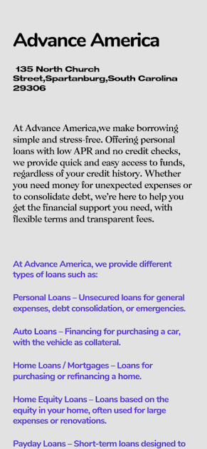 Advance America Finance