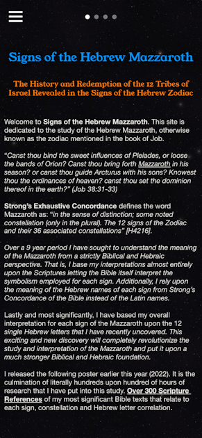 Signs of the Hebrew Mazzaroth