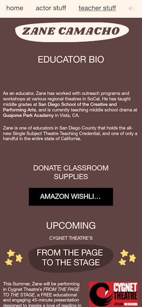 Teacher Stuff - Zane Camacho